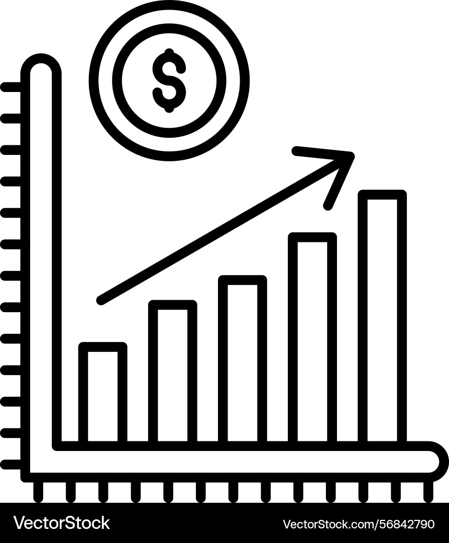 Chart icon Royalty Free Vector Image - VectorStock