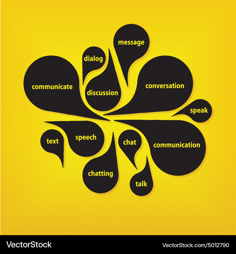 Communication bubbles Royalty Free Vector Image