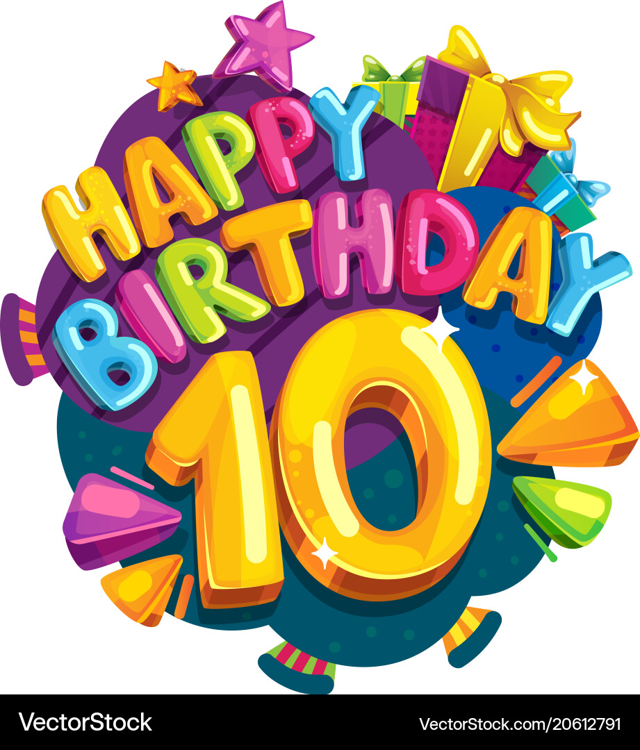 Anniversary 10 years Royalty Free Vector Image