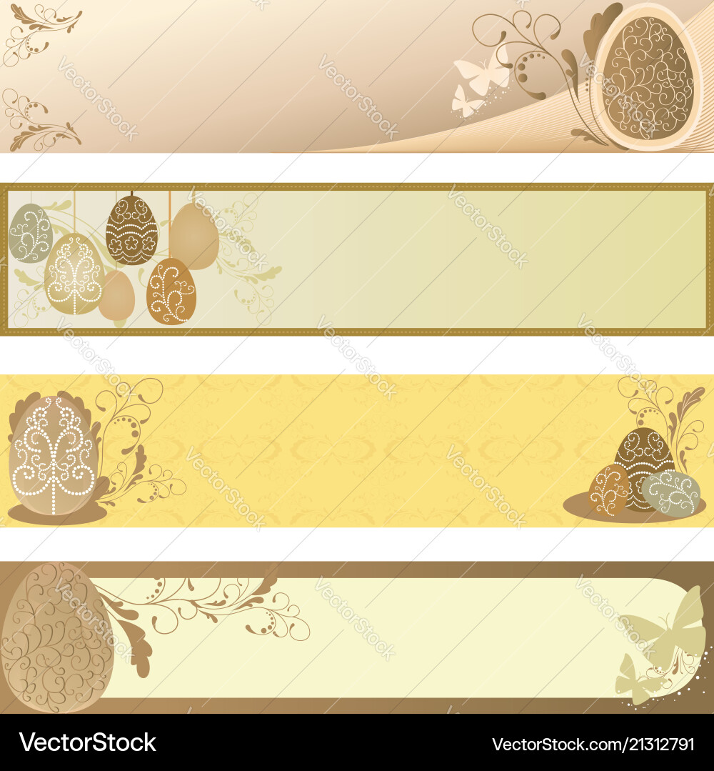 Easter banner Royalty Free Vector Image - VectorStock
