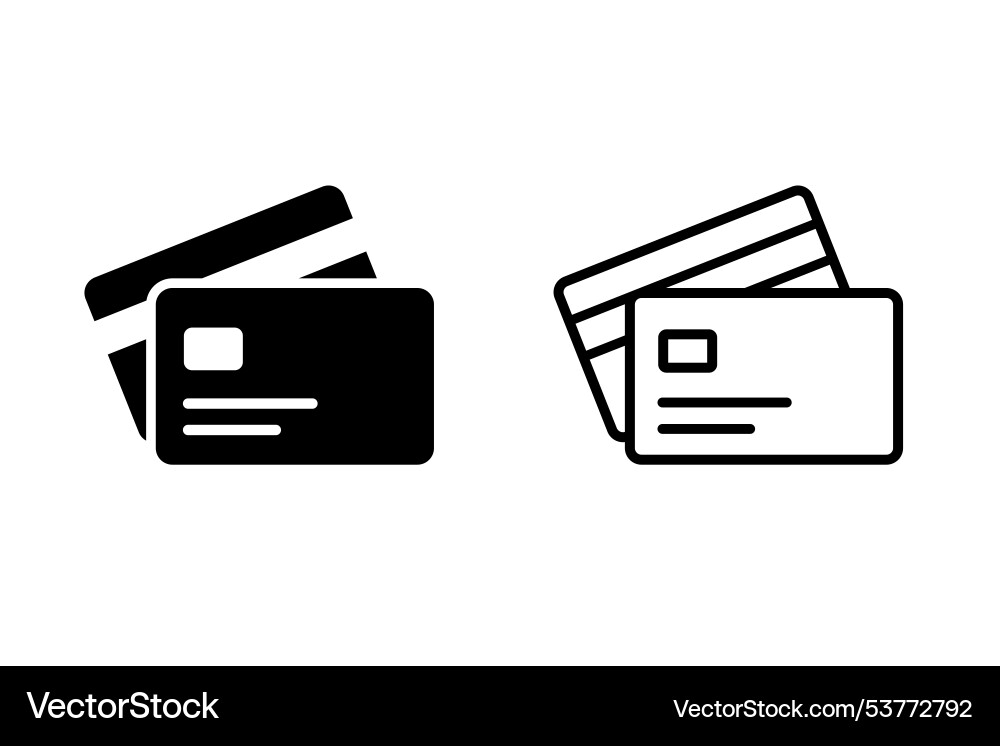 Credit card icon and digital banking Royalty Free Vector
