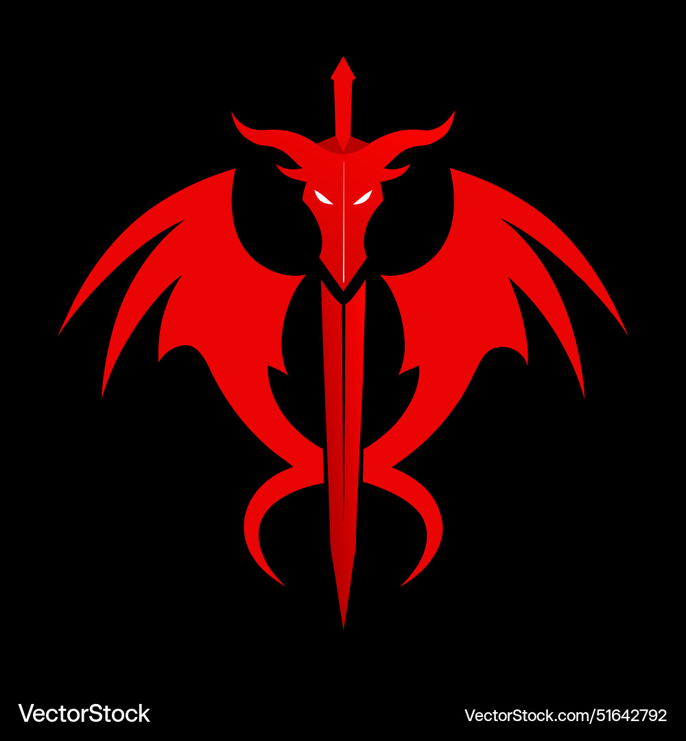 Dragon logo Royalty Free Vector Image - VectorStock