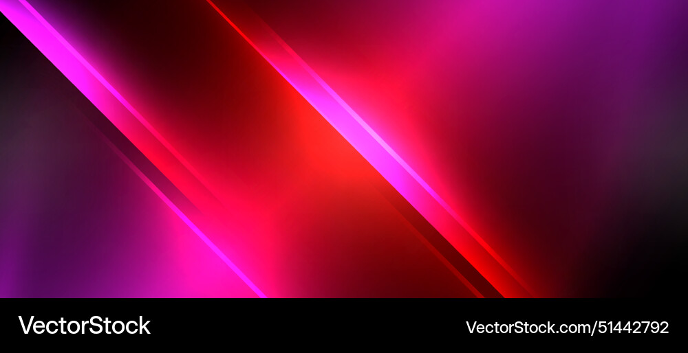 Neon dynamic diagonal light rays background Vector Image