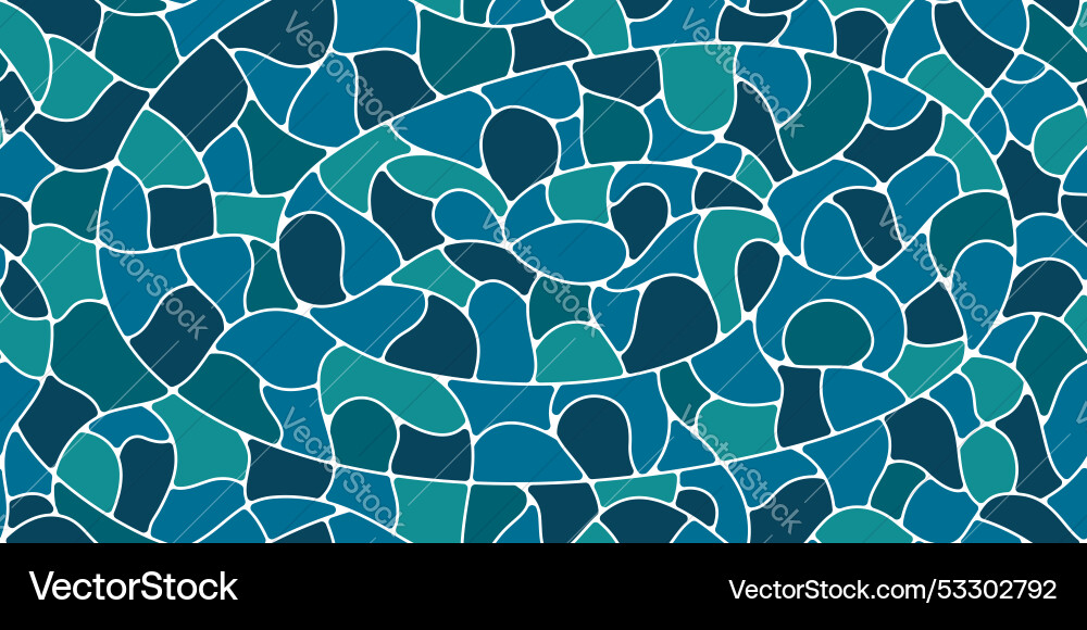Plump mosaic stone pattern rounded paving floor Vector Image