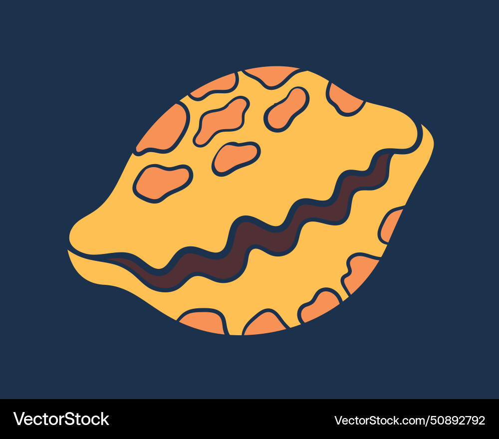 Seashell doodle concept Royalty Free Vector Image