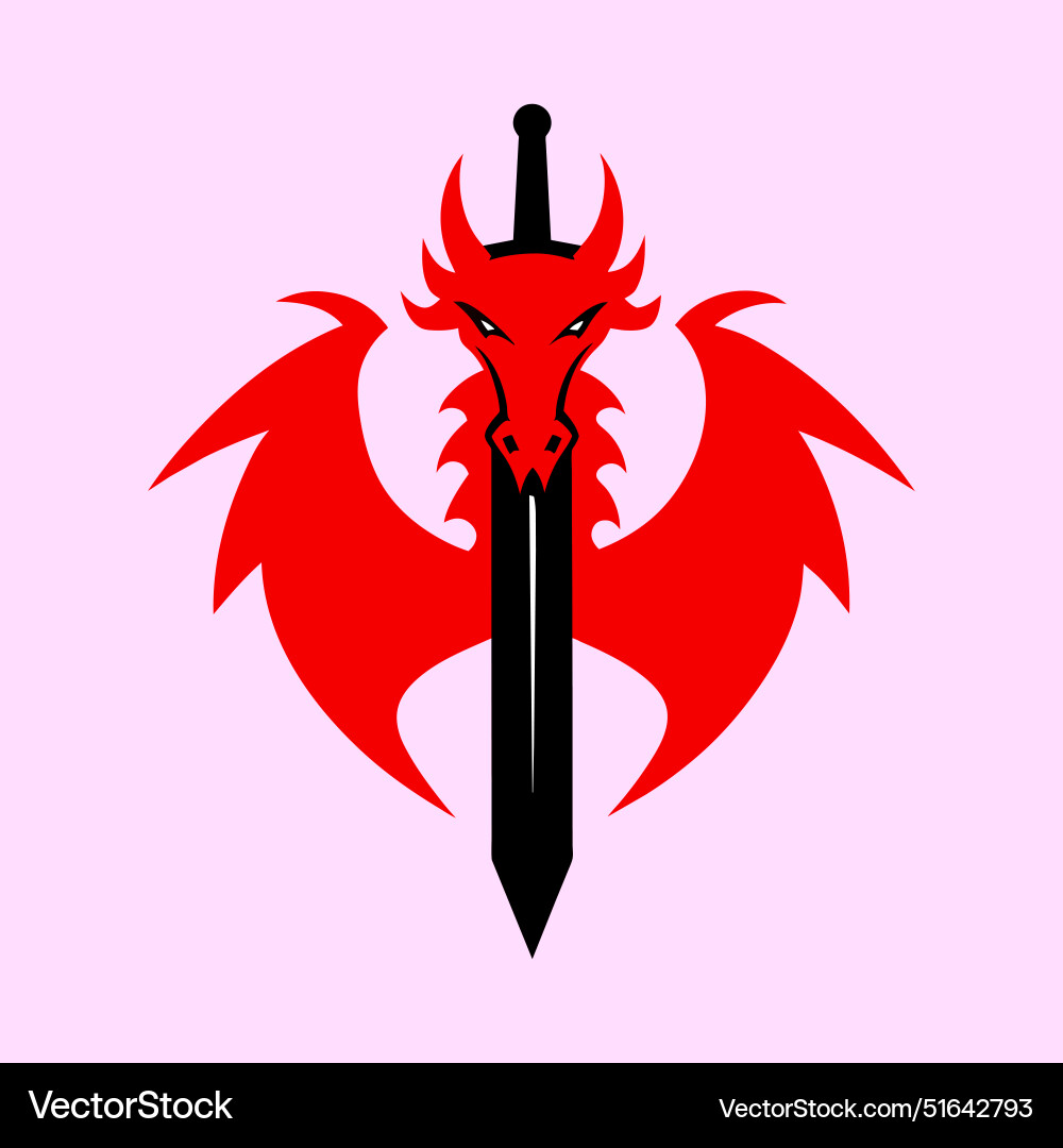 Dragon logo Royalty Free Vector Image - VectorStock