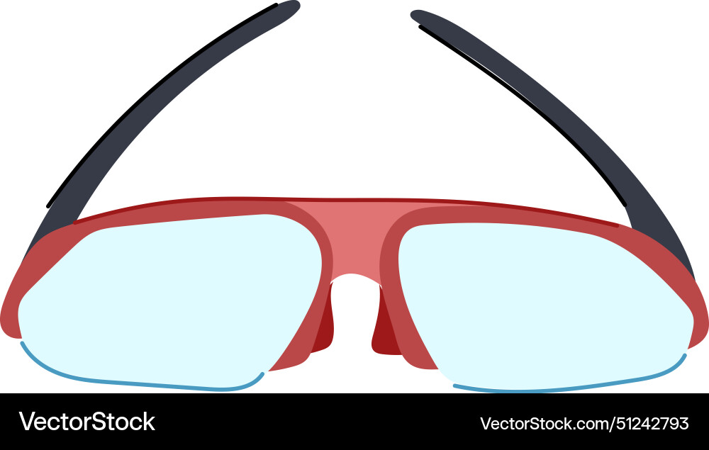 Goggle safety goggles cartoon Royalty Free Vector Image