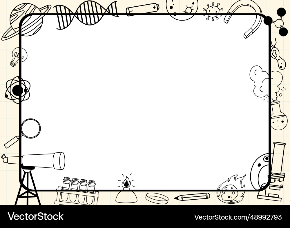 Science tools object and learning sign element Vector Image