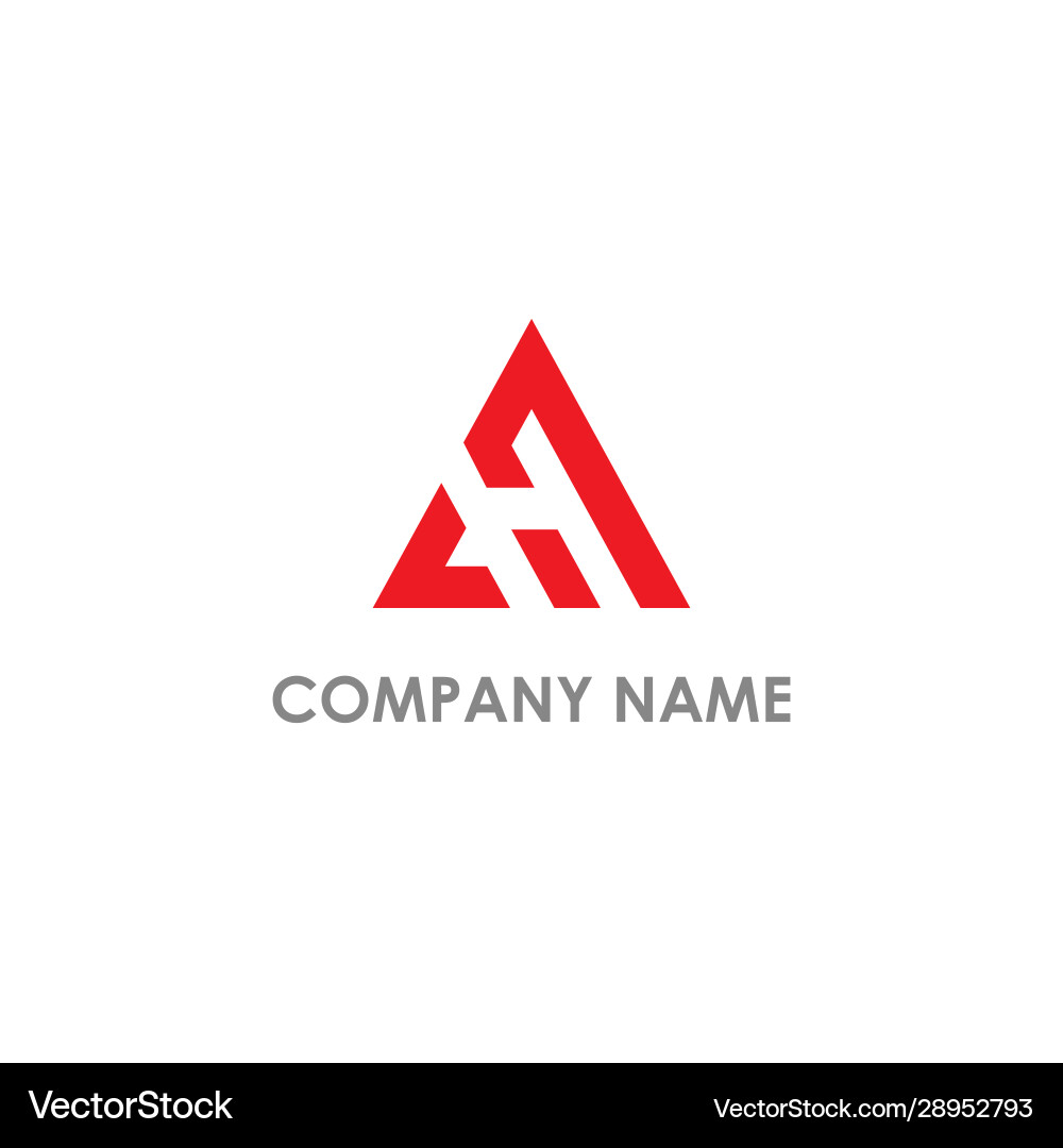Triangle delta company logo Royalty Free Vector Image
