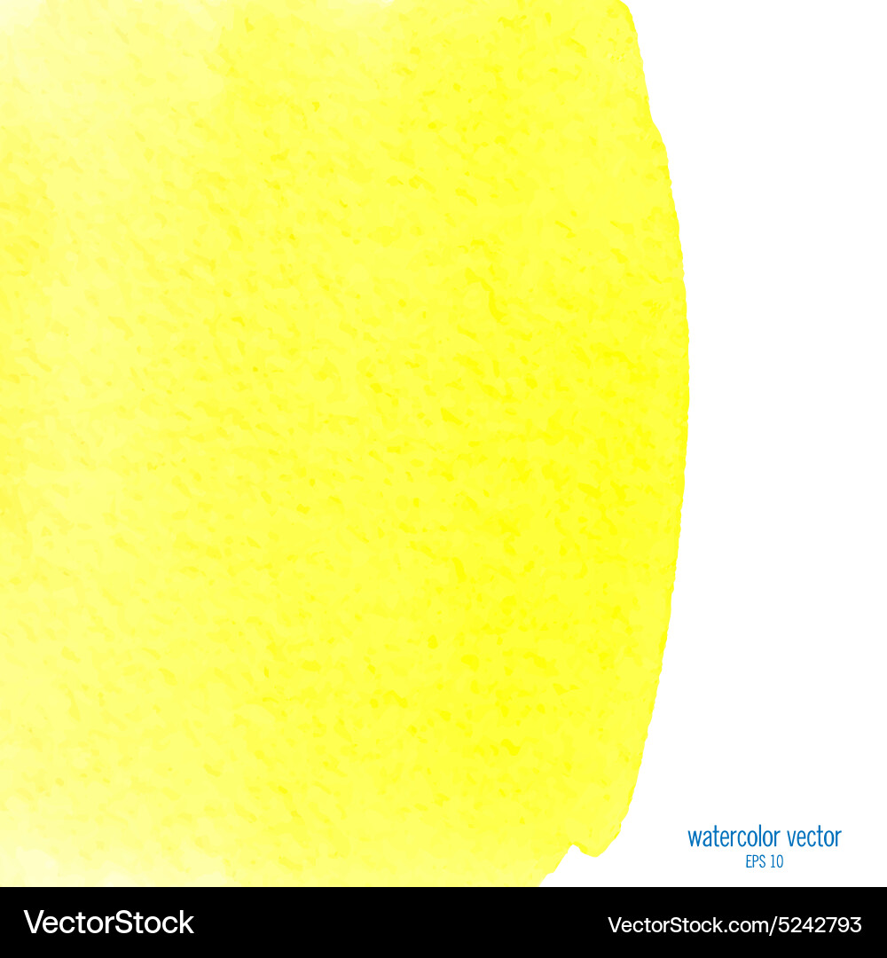 Yellow Watercolor Square Background Royalty Free Vector