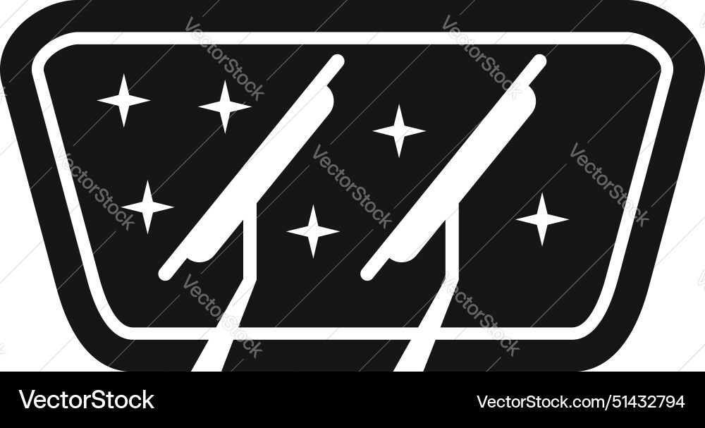 Car windshield defrost symbol icon Royalty Free Vector Image