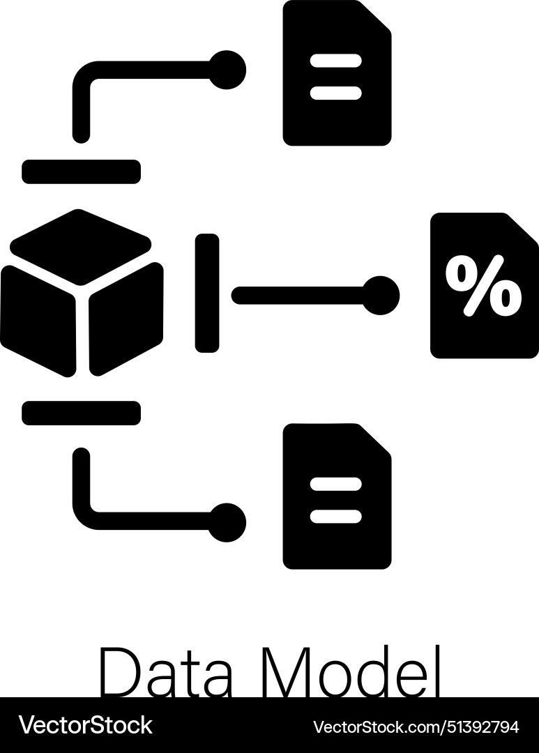 Data model Royalty Free Vector Image - VectorStock