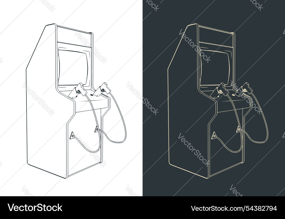 Shooter arcade machine Royalty Free Vector Image