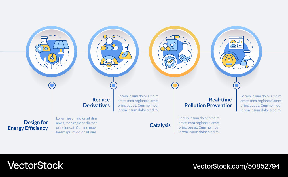 Toxic pollution prevention circle infographic Vector Image