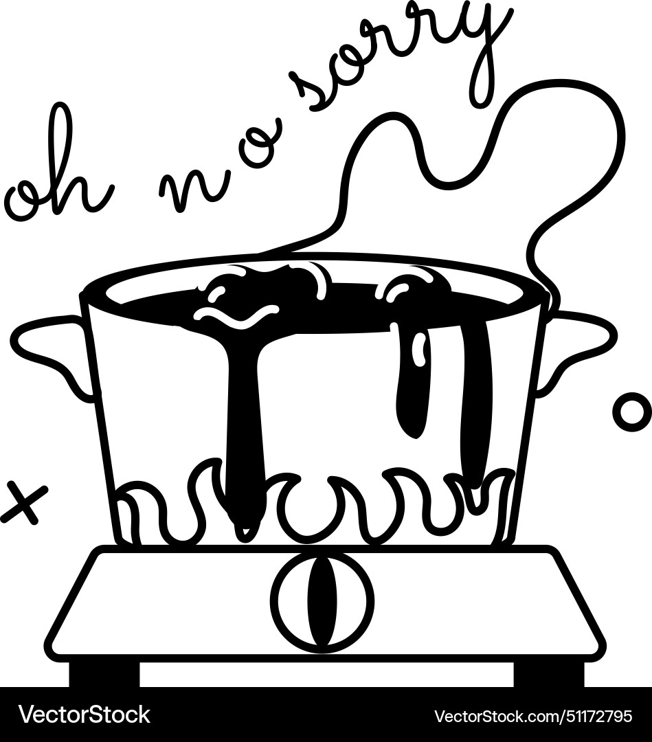 Boiling water Royalty Free Vector Image - VectorStock