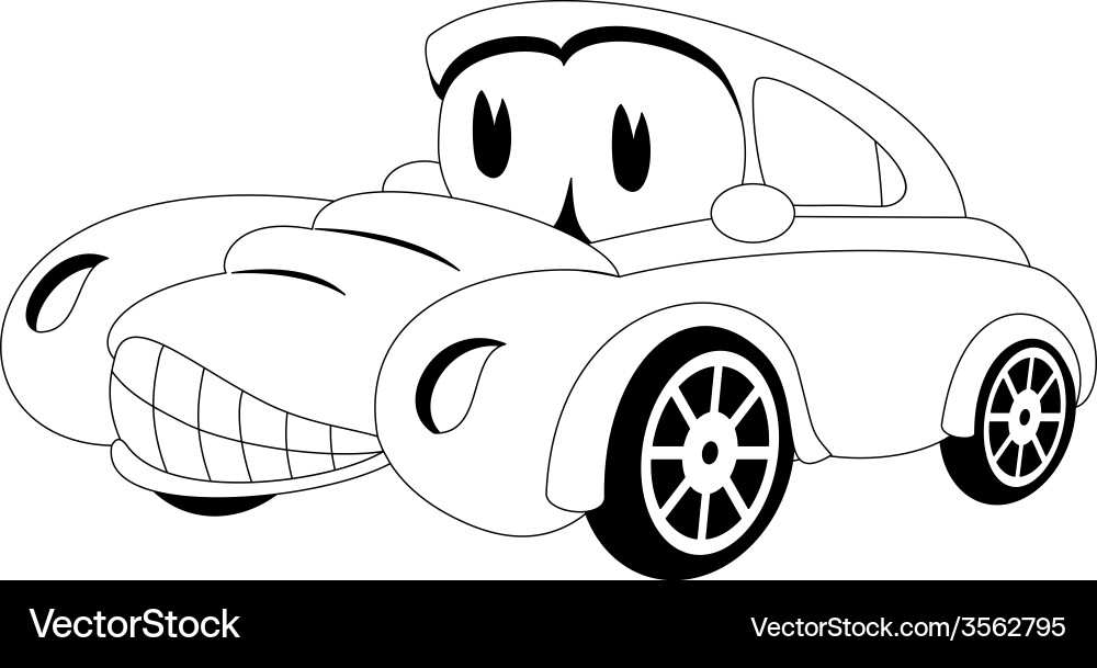 Cartoon car Royalty Free Vector Image - VectorStock