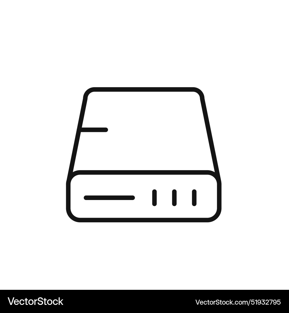 Computer hard disk icon perfect for data storage Vector Image