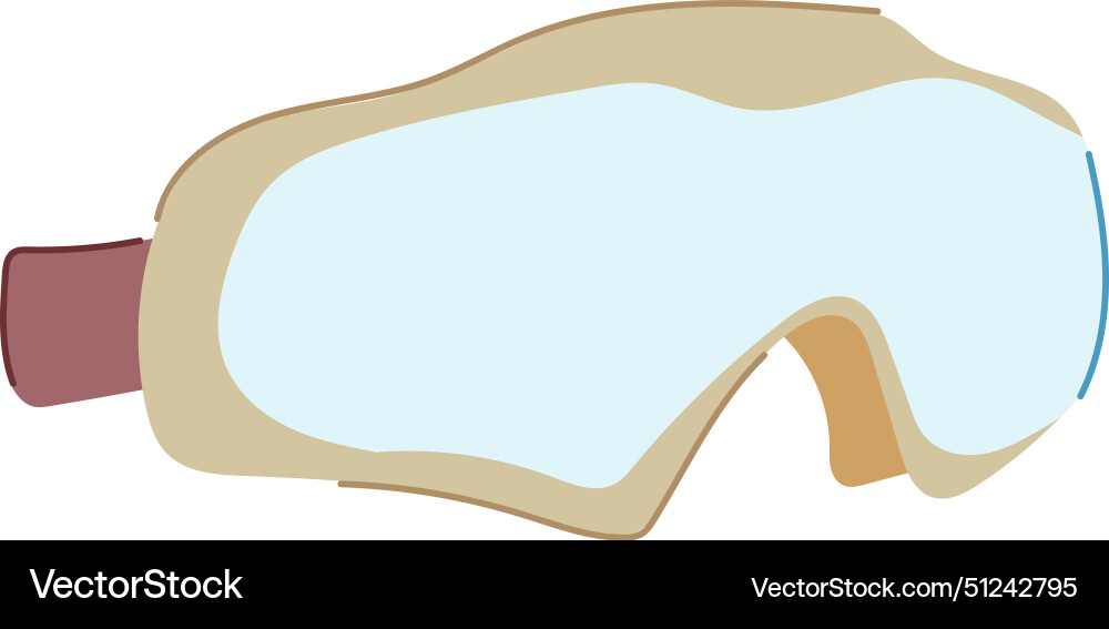 Protect safety goggles cartoon Royalty Free Vector Image