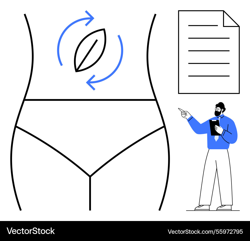 Stomach health concept with digestive system and Vector Image