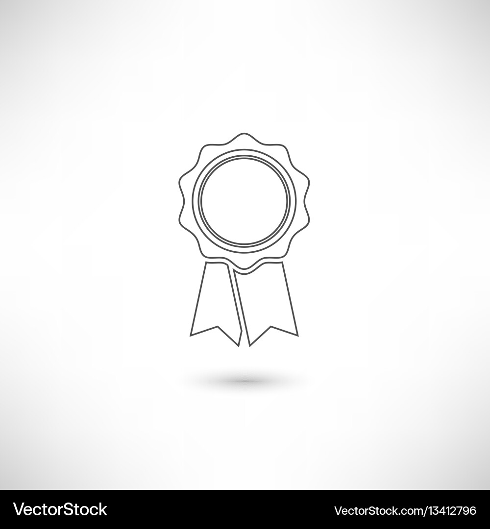 Badge outline Royalty Free Vector Image - VectorStock