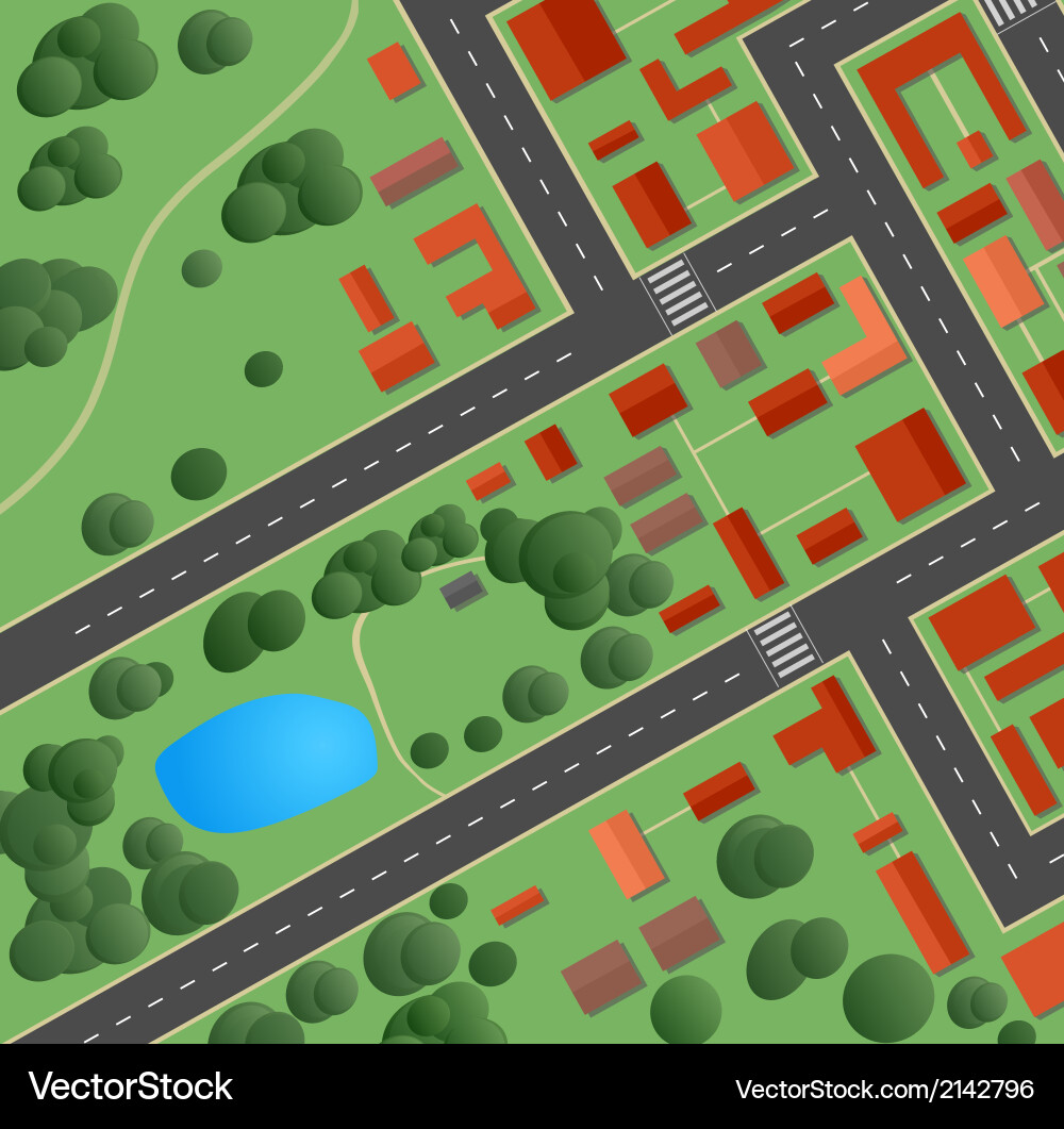 City Street Map Royalty Free Vector Image - VectorStock