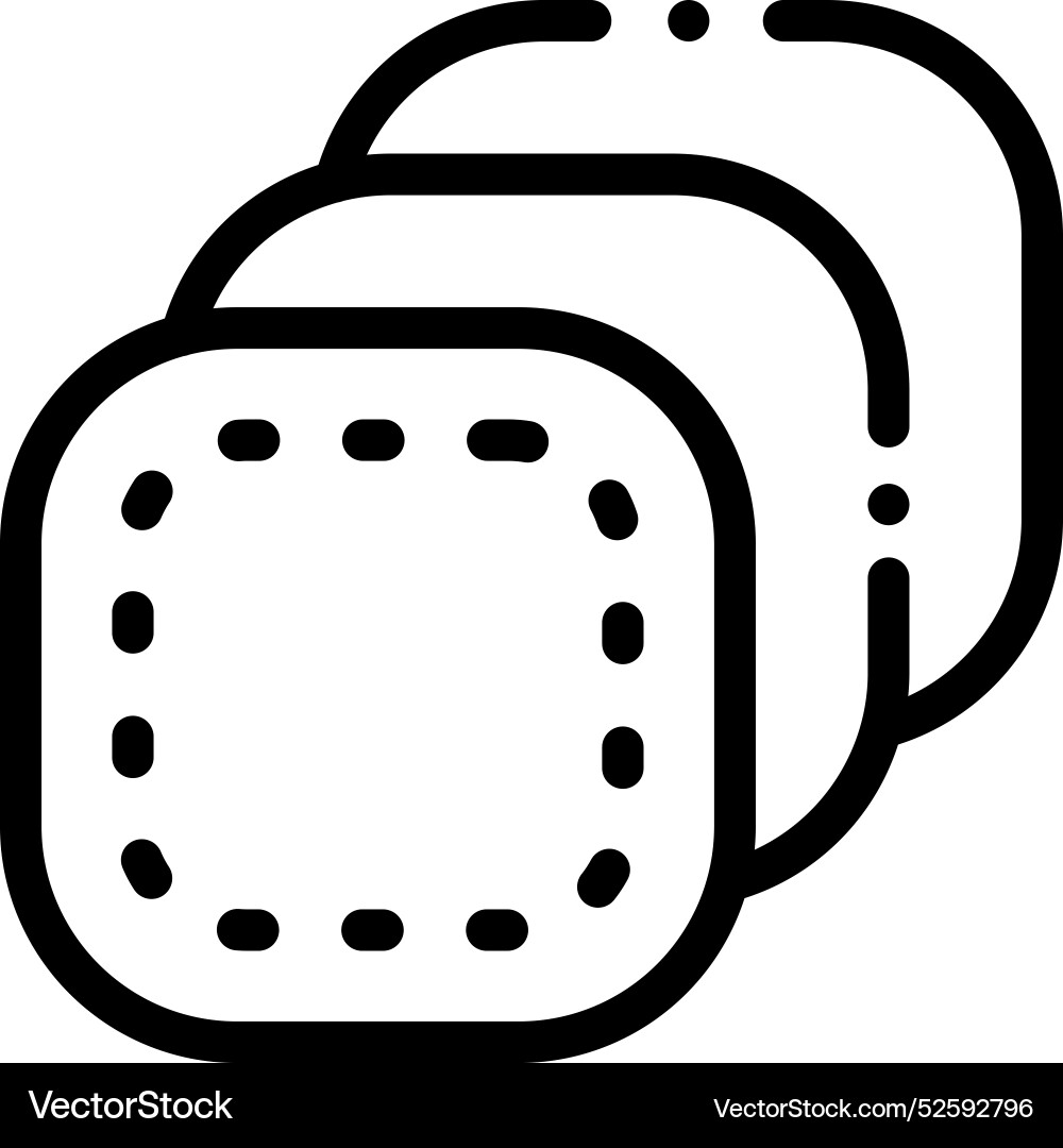 Cotton icon thin linear style design isolated Vector Image