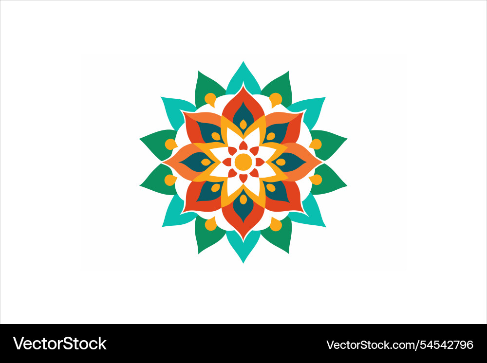 Intricate mandala designs from india Royalty Free Vector