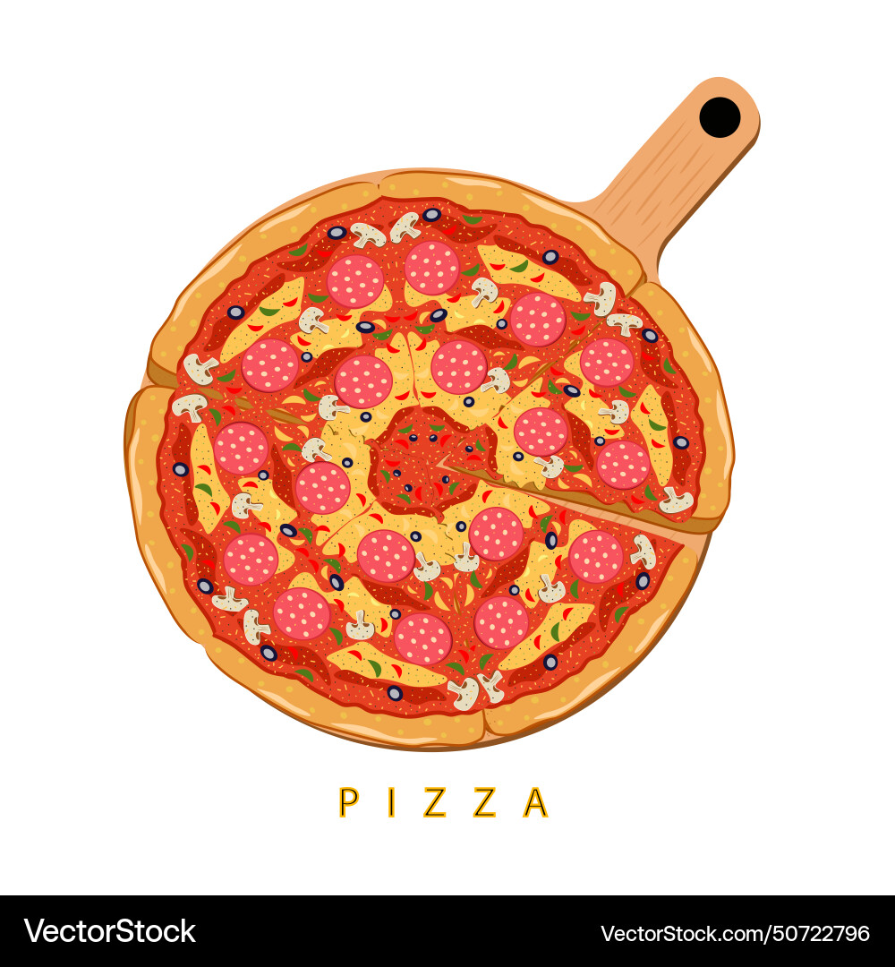 Pizza Royalty Free Vector Image - VectorStock