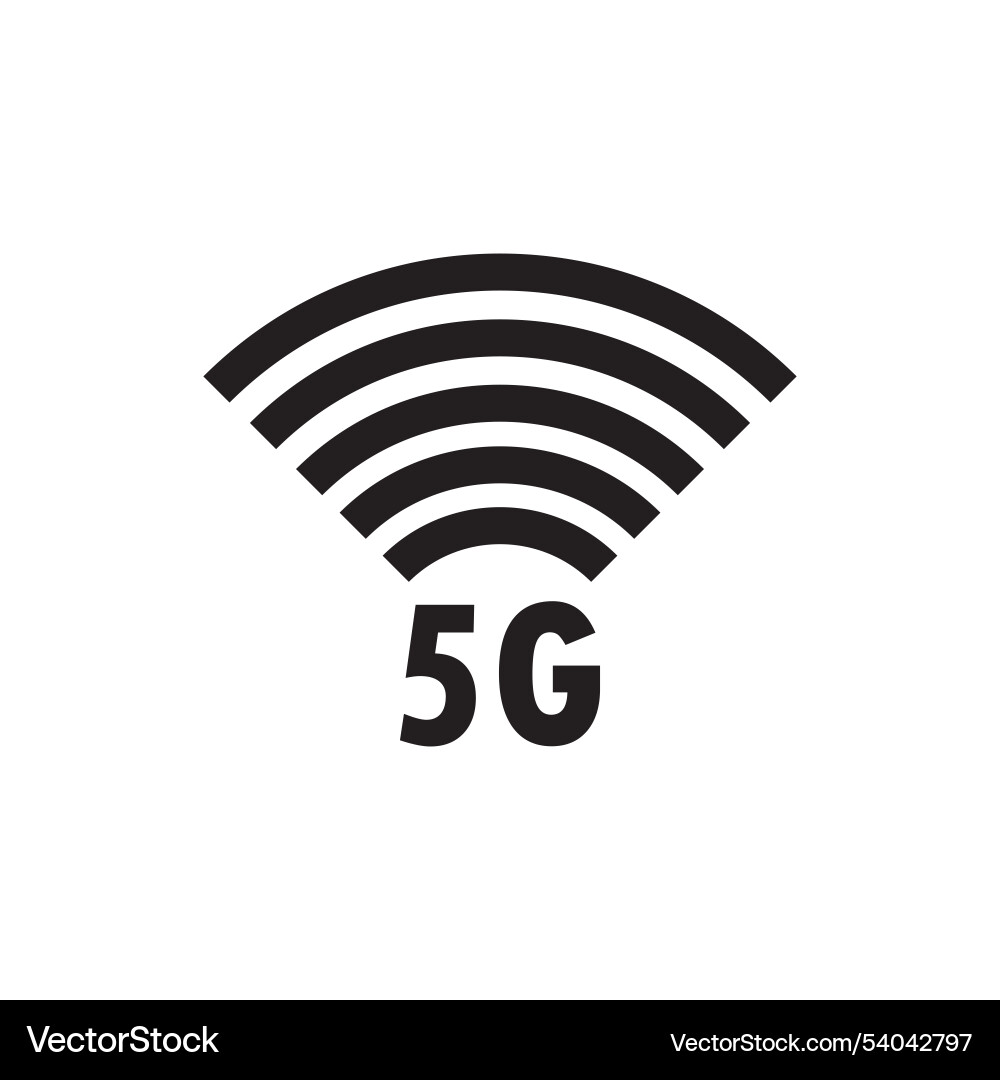 5g icon template logo Royalty Free Vector Image