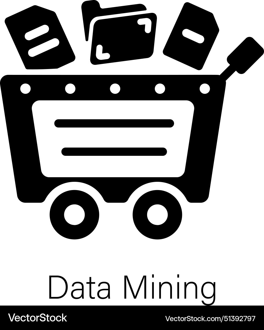 Data mining Royalty Free Vector Image - VectorStock
