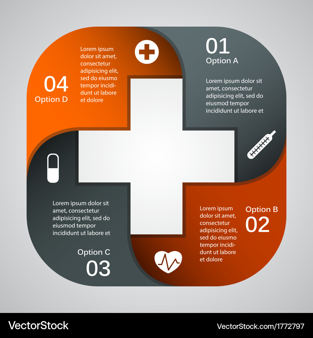 Modern Medical Concept Template Royalty Free Vector Image