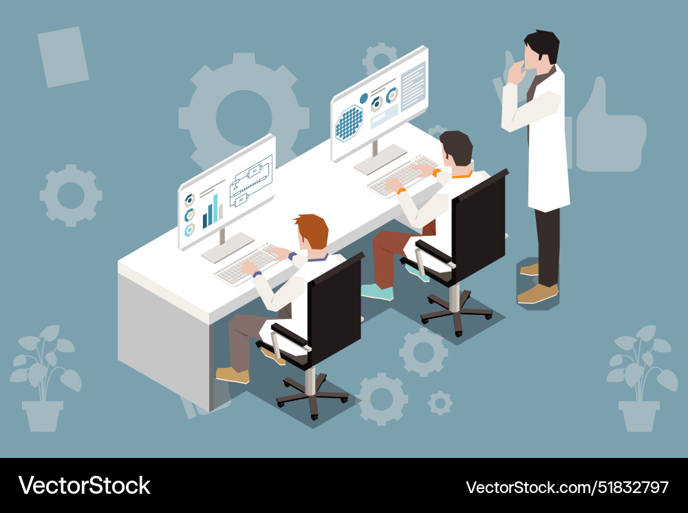 Remote work disadvantages isolated cartoon concept