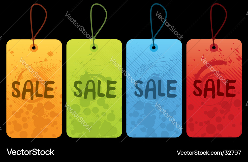 Sale tags Royalty Free Vector Image - VectorStock