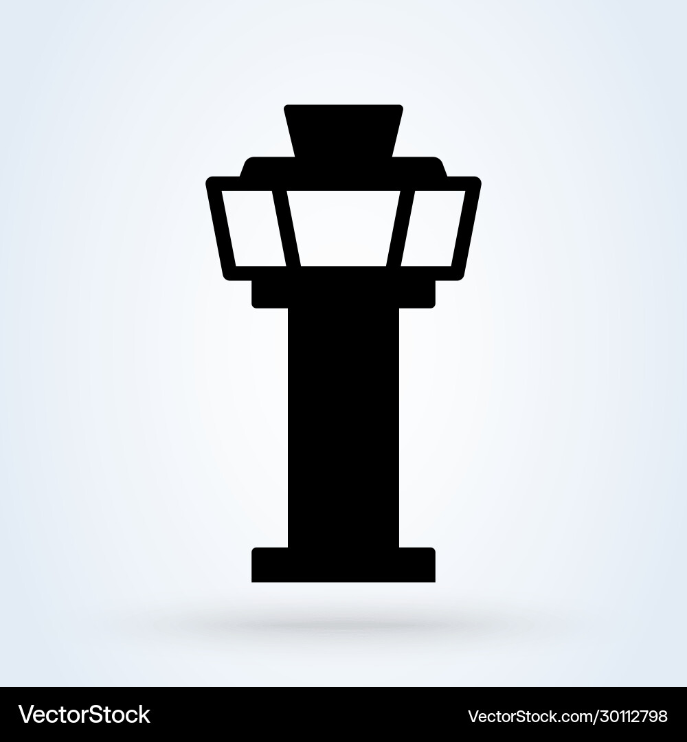 Airport Control Tower Royalty Free Vector Image