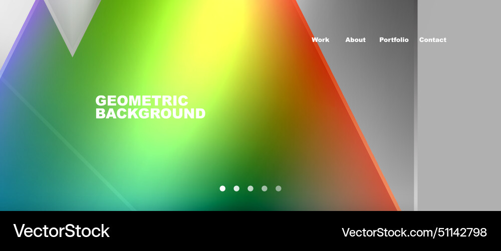 Flowing bright neon gradients geometric abstract Vector Image