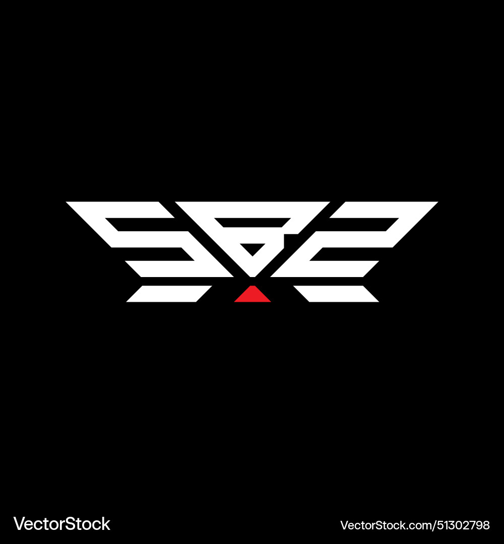 Sbz letter logo design simple and modern Vector Image