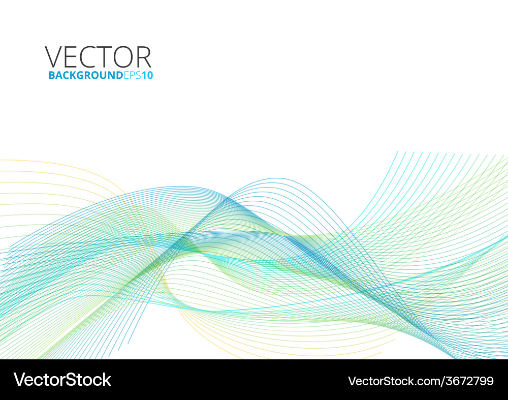 Abstract color wave design element Royalty Free Vector Image