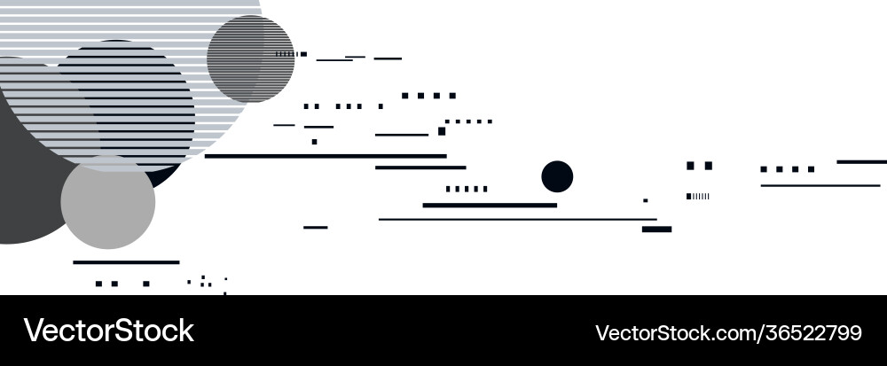 Abstract tech background with simple object Vector Image