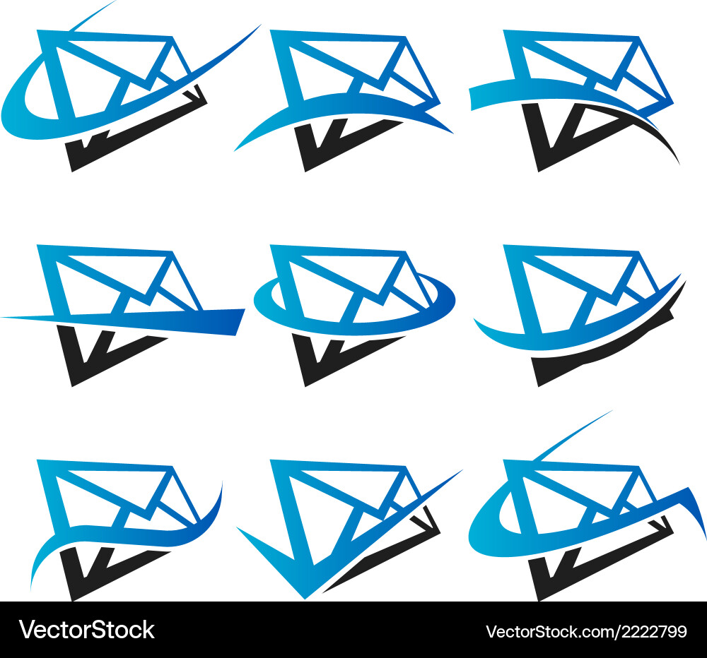 Envelope logo icons Royalty Free Vector Image - VectorStock