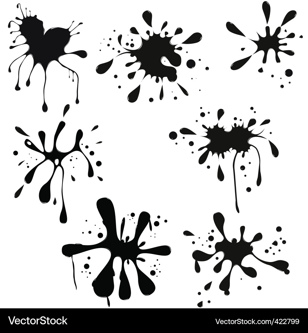 Ink splash Royalty Free Vector Image - VectorStock
