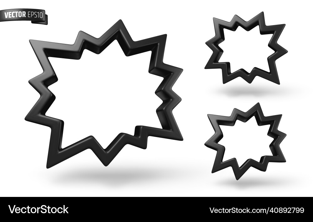Realistic bursts Royalty Free Vector Image - VectorStock