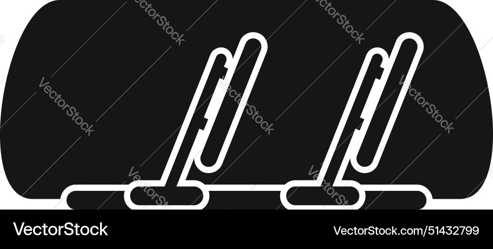 Sleek modern knife block icon Royalty Free Vector Image