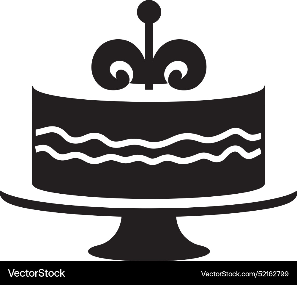 Visual delights layers of cake creativity Vector Image
