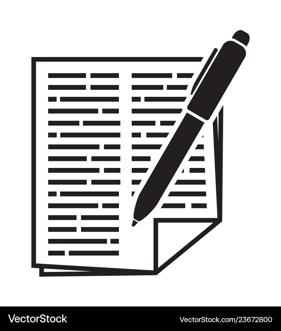 Contract sheet Royalty Free Vector Image - VectorStock