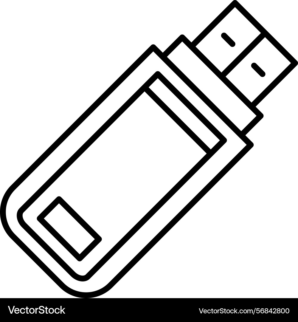 Usb icon Royalty Free Vector Image - VectorStock