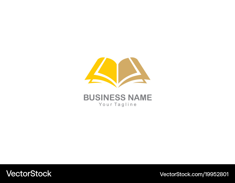 Book knowledge sign logo Royalty Free Vector Image