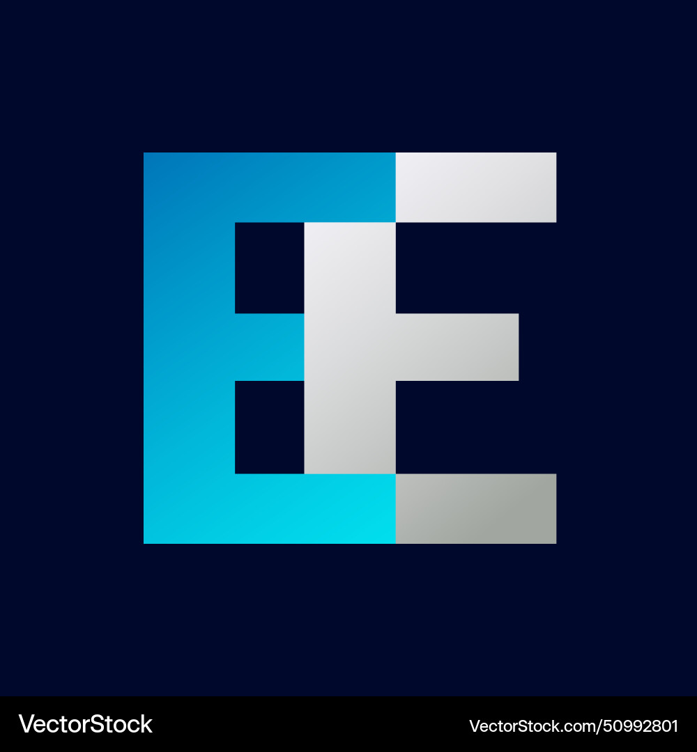 Ee letter logo design template Royalty Free Vector Image