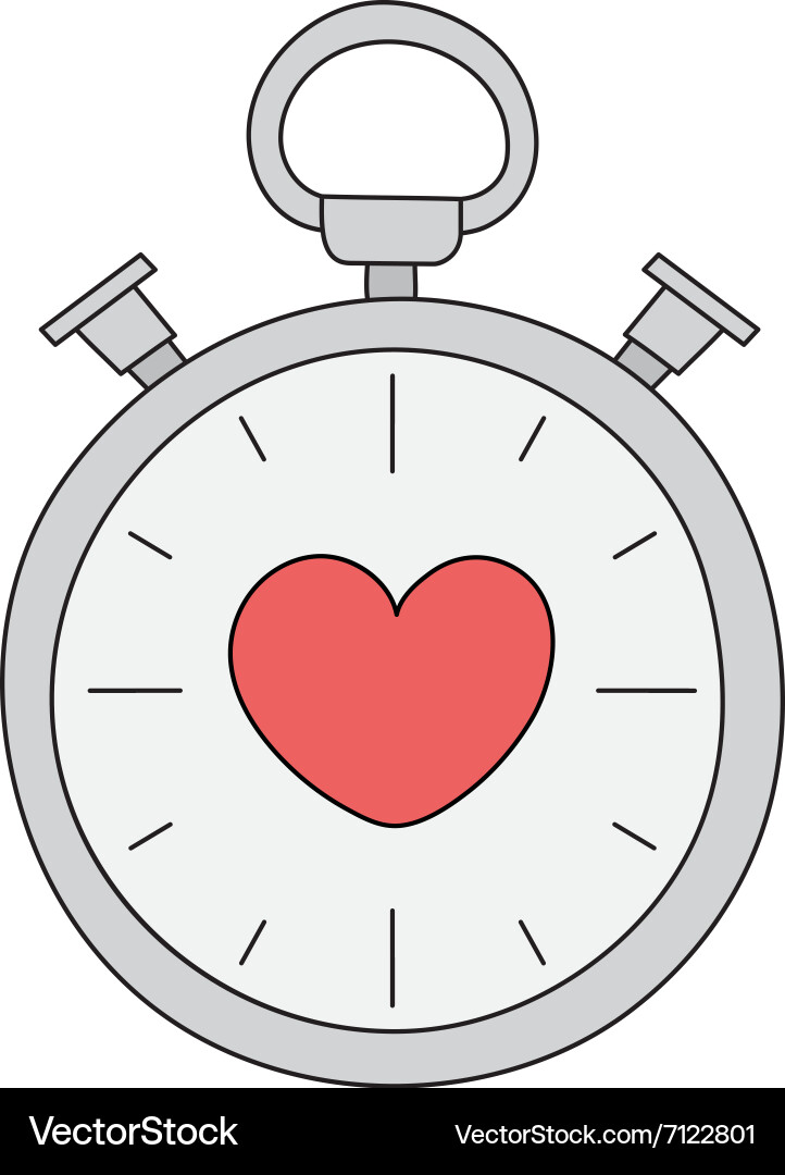 Time for love Royalty Free Vector Image - VectorStock