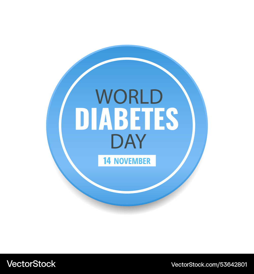 World diabetes day Royalty Free Vector Image - VectorStock