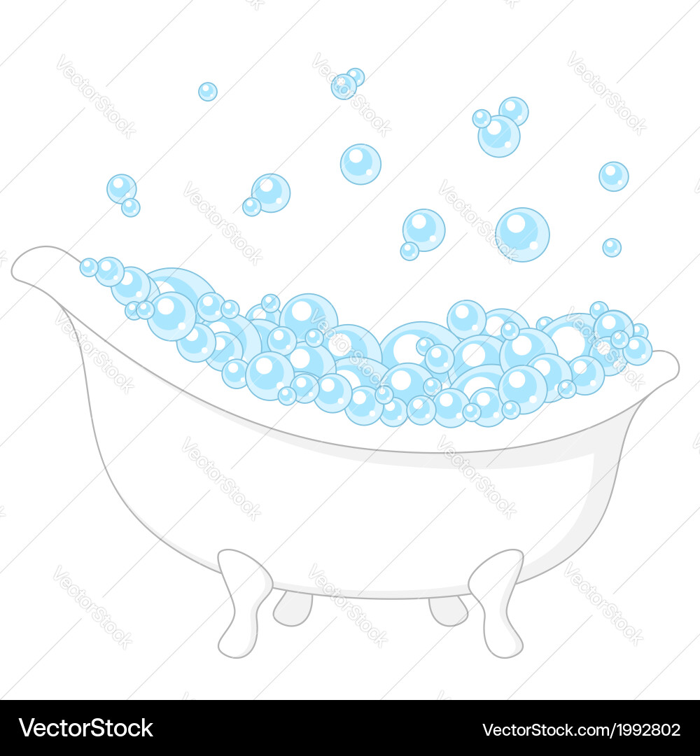 Bubble Bath Illustration Royalty Free Vector Image